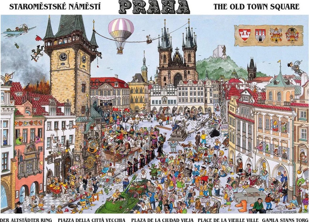 DINO Puzzle Staroměstské náměstí 66x47cm skládačka 1000 dílků dn533028