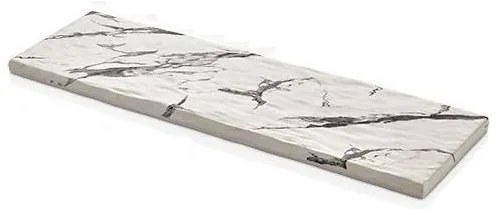 KULSAN MELAMÍNOVÝ MRAMOROVÝ PODNOS 53X16,3 CM BÍLÝ