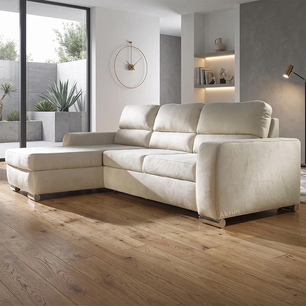 Sedací souprava NIKO | 165x250 cm | LEVÁ | rozkládací + úložný prostor | VÝBĚR TKANIN