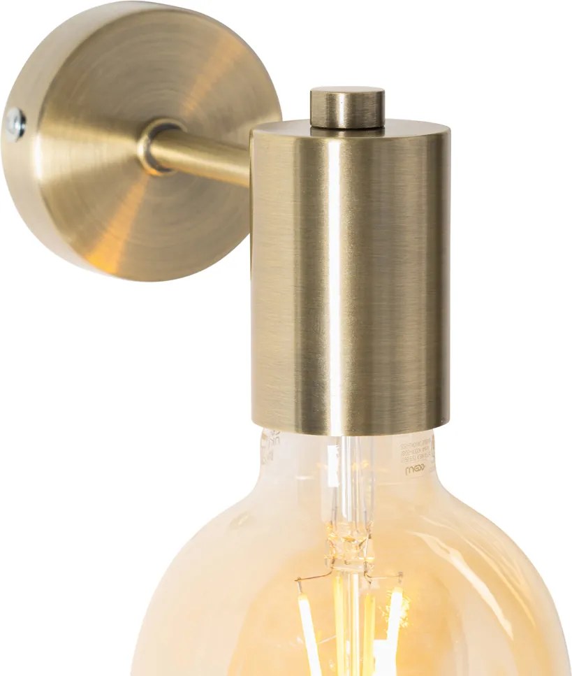 Průmyslová nástěnná lampa bronzová - Facil