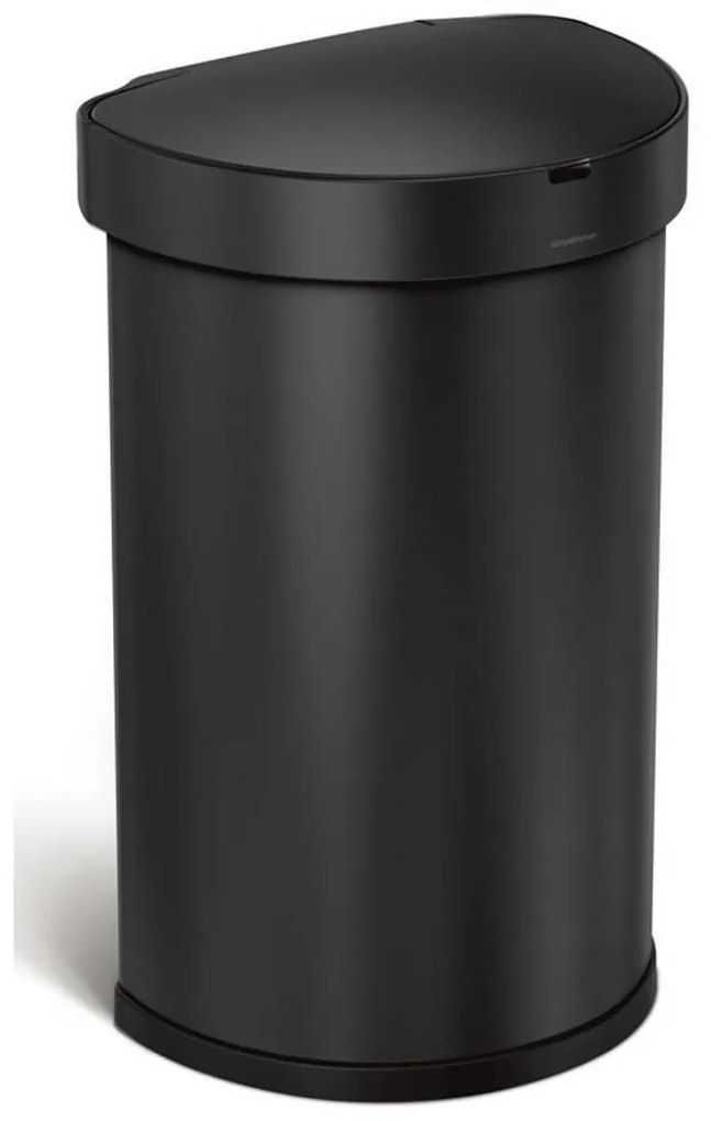 Simplehuman - Bezdotykový koš s pohybovým ovládáním, 45 l, s kapsou na sáčky, matná černá ST2044