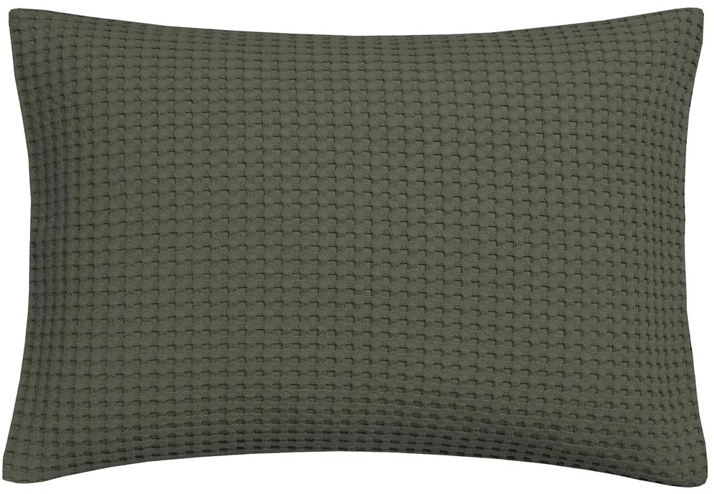 Vandyck Luxusní povlak na polštář Home Piqué waffle 40x55cm Earth green