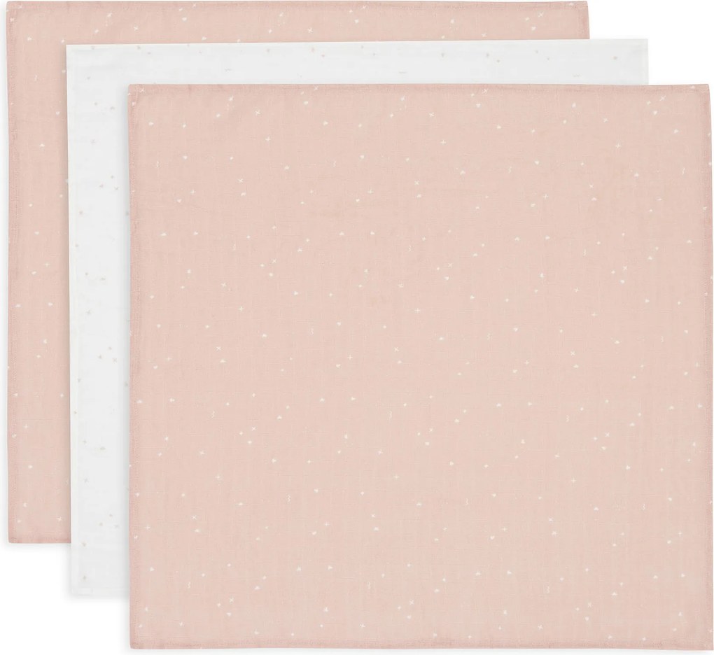 Jollein Pleny 3 ks 70x70 cm Twinkling Wild Rose