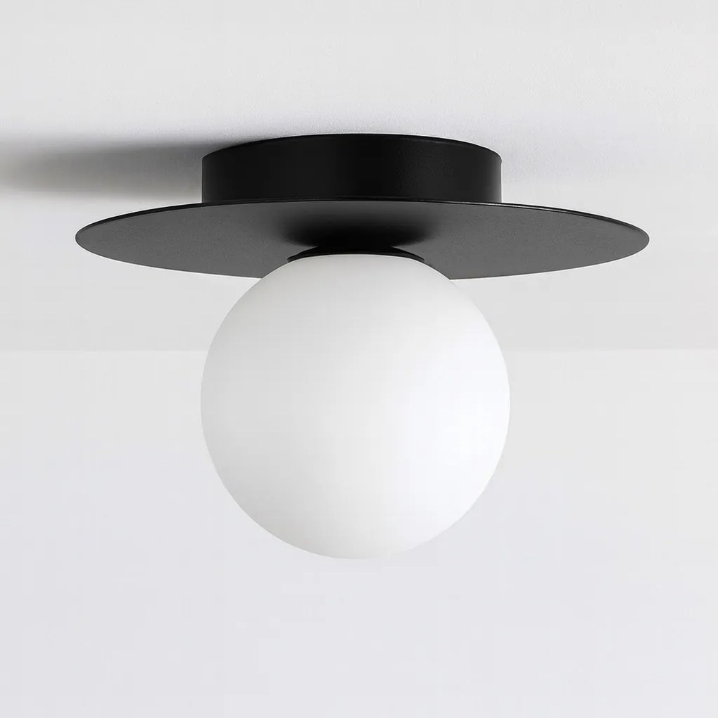 KAJA Černé stropní svítidlo koule ROBIN K-5437 1×G9
