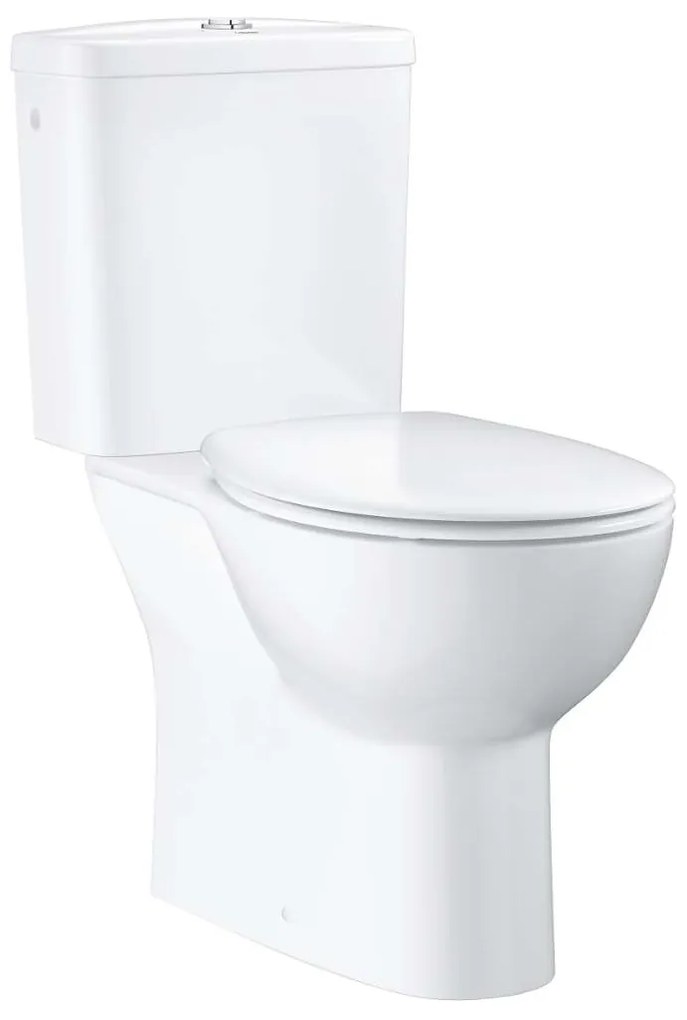 Grohe Bau Ceramic - WC kombi set s nádržkou a sedátkem softclose, rimless, alpská bílá 39346000