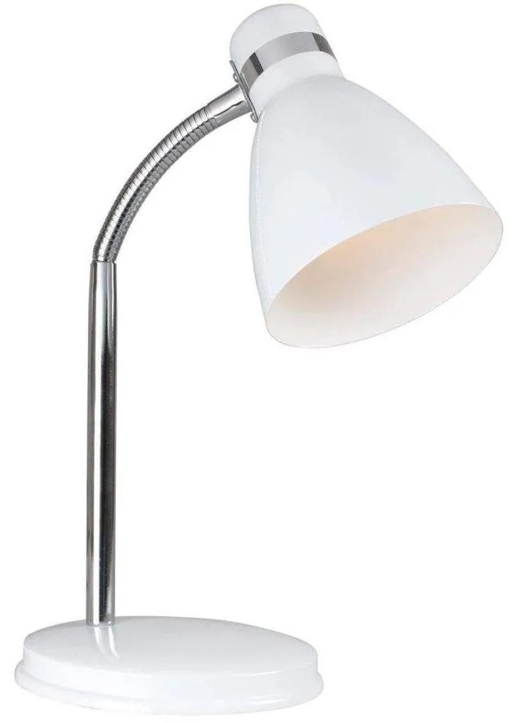 Klasická kovová stolní lampička NORDLUX Cyclone - bílá