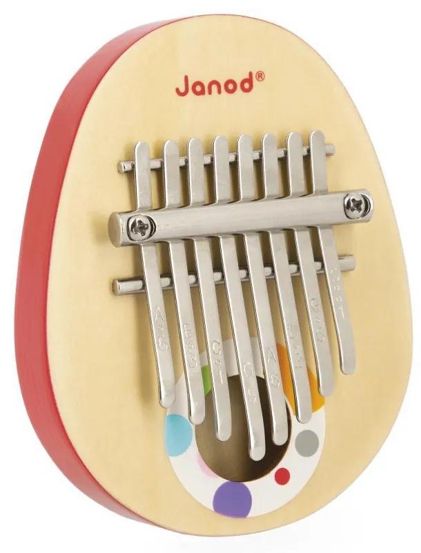 Janod Dřevěný hudební nástroj pro děti Kalimba Confetti
