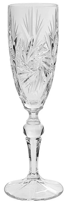 Bohemia Jihlava broušené sklenice na sekt Pinwheel 180 ml 6 ks