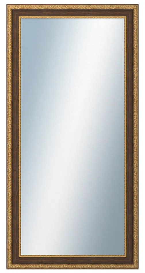DANTIK - Zarámované zrcadlo - rozměr s rámem cca 60x120 cm z lišty KLASIK hnědá (3004)