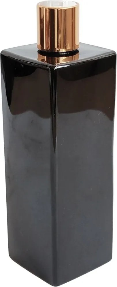 Dávkovač na mýdlo 500 ml černý s bílo-zlatým DISC TOP LUNA