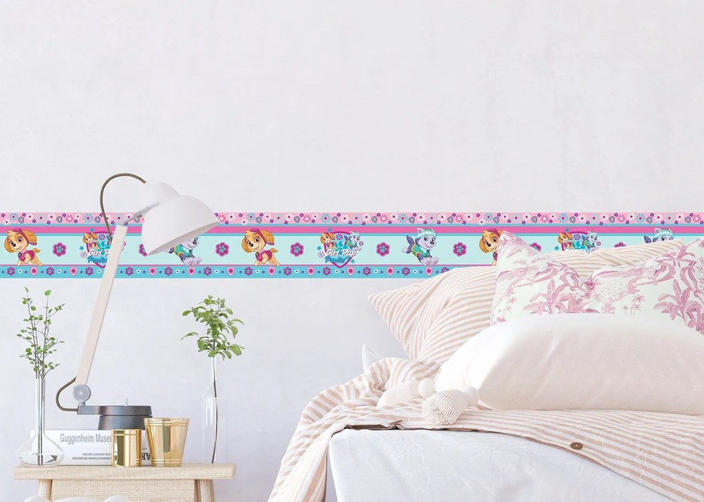 Dětská samolepící bordura na zeď Tlapková Patrola | 5 m x 13.8 cm | DWBD8001