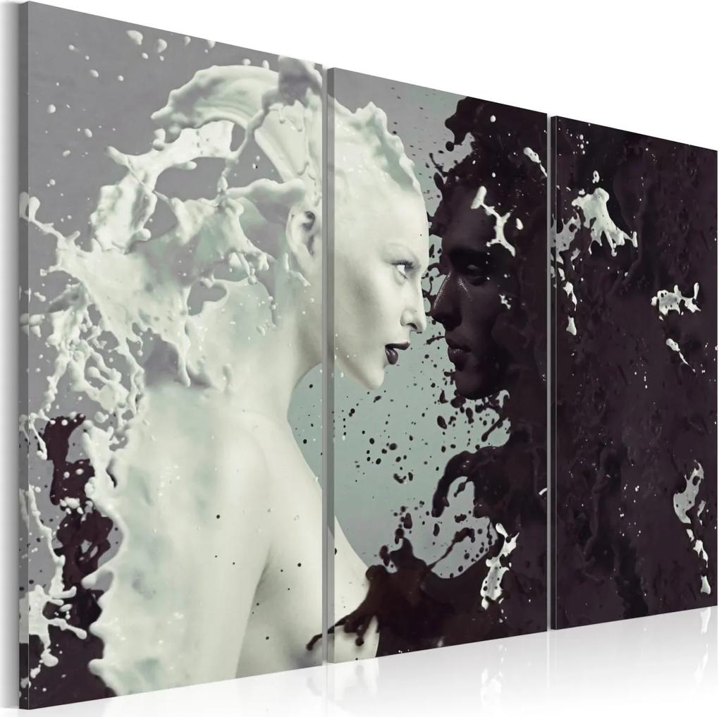 Obraz - Black or white? - triptych - 60x40
