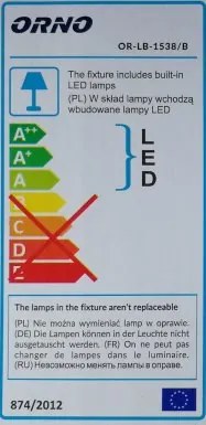 ORNO WIRLE LED 7W stolní lampa s indukční nabíječkou a USB, bílá