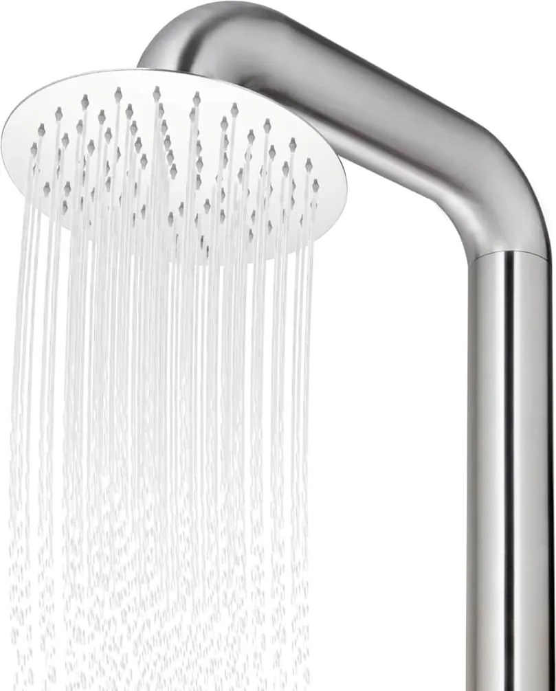Zahradní sprcha 225 cm nerezová ocel 315941