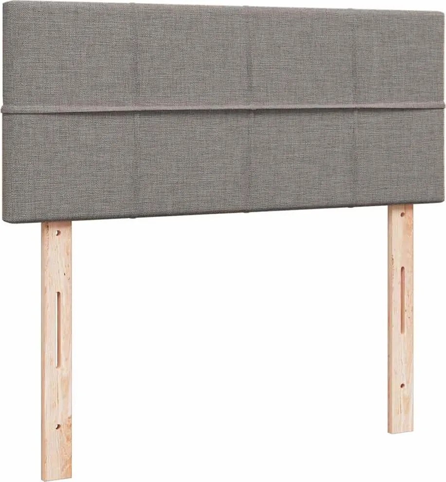Box spring postel s matrací taupe 120x190 cm textil 3285831
