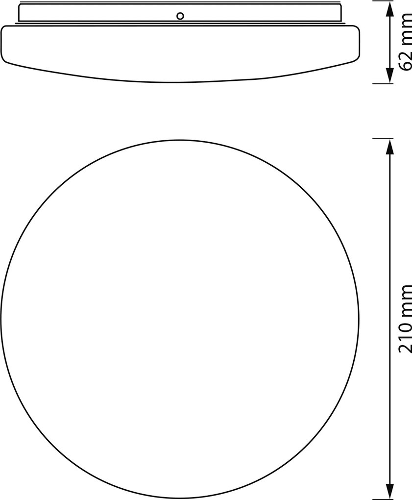 LEDVANCE LEDVANCE, Koupelnové stropní svítidlo, ø 210mm, 900lm, 12W, 3000K, IP44, AC464780055
