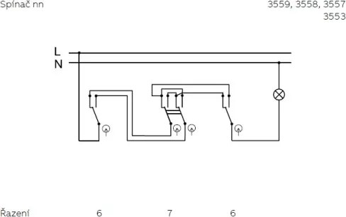 ABB Zoni vypínač č.7 IP44 matná bílá 3559T-A07940 240 (2CHT590794A6240)
