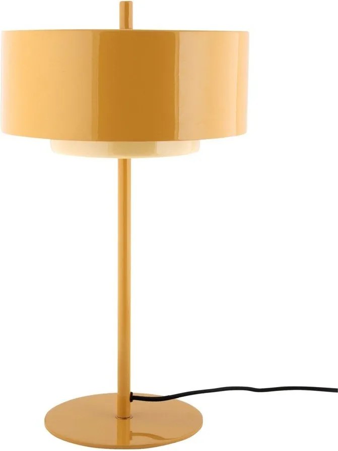 Okrově žlutá kovová stolní lampa (výška 50 cm) Grato Anillo – Leitmotiv Biano.cz