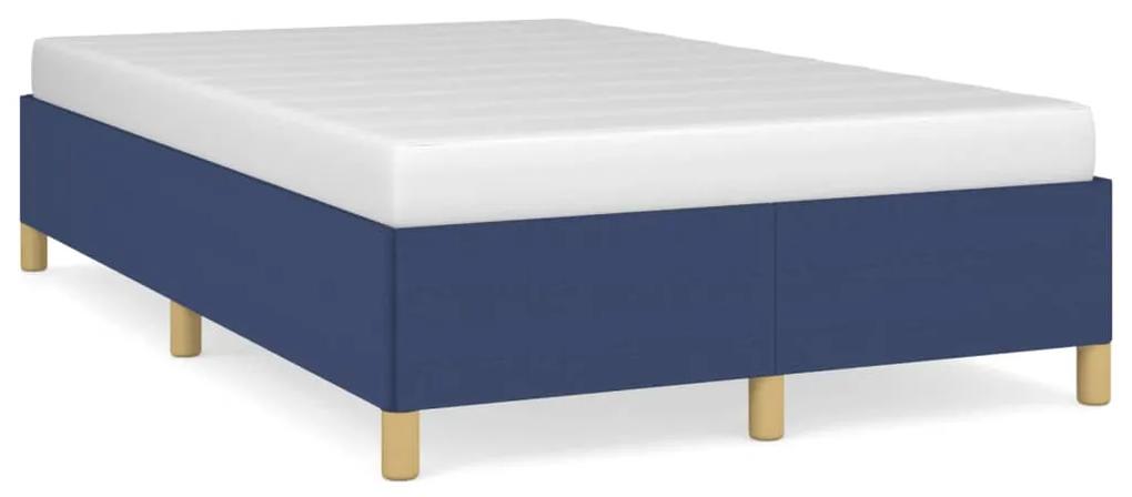 Rám postele modrý 120 x 190 cm textil,  379521