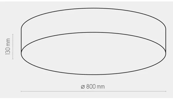 Stropní svítidlo RONDO 6xE27/15W/230V pr. 80 cm bílá