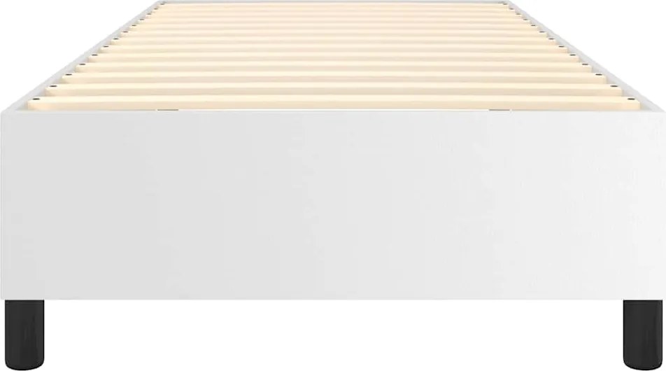 Rám postele s boxspringem bílý 90 x 200 cm umělá kůže 3121024