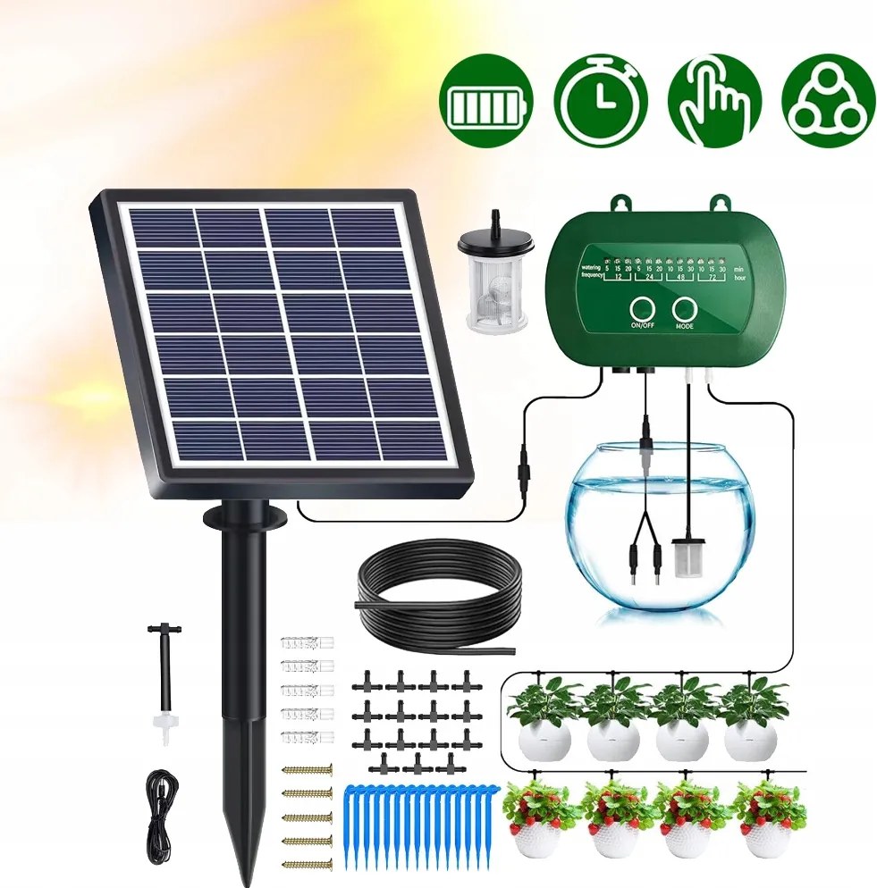 Sada Automatického Solárního Zavlažování Zahrady, Systém Kropení Kapek