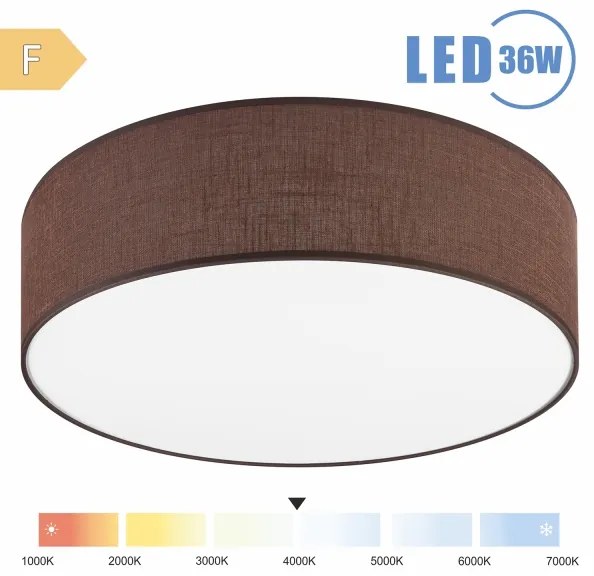 Brilagi - LED Stropní svítidlo SIRIJA LED/36W/230V pr. 45 cm hnědá