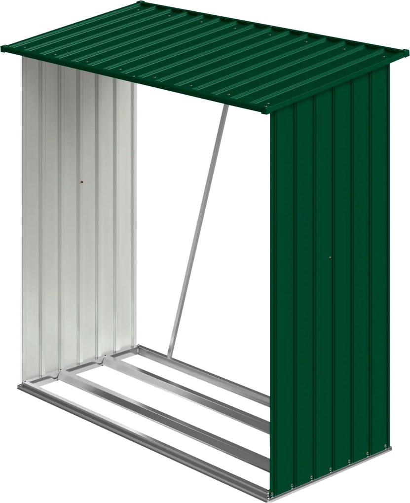 Parkside® Regál na palivové dřevo, 164 x 84 x 157 cm (zelená)