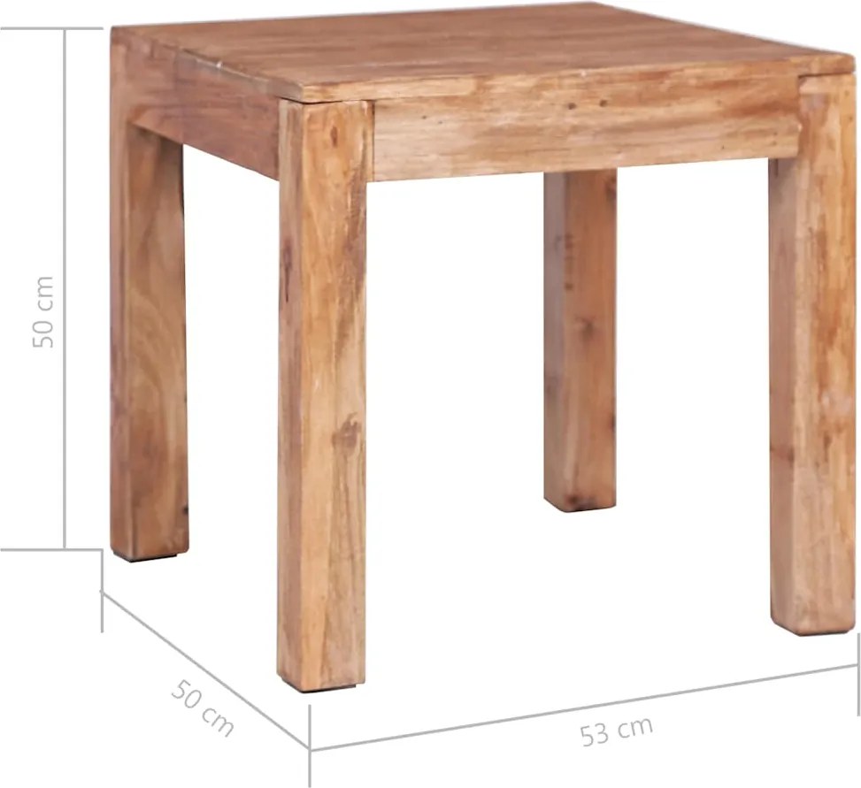 Konferenční stolek 53 x 50 x 50 cm masivní mahagon 283920