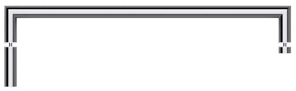 Bemeta OMEGA: Držák ručníků na skleněné dveře, 500 mm - 104204352