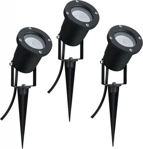 P 98897 Outdoor LED svítidlo - zápich do země IP44 3x3,5W GU10 černá - PAULMANN
