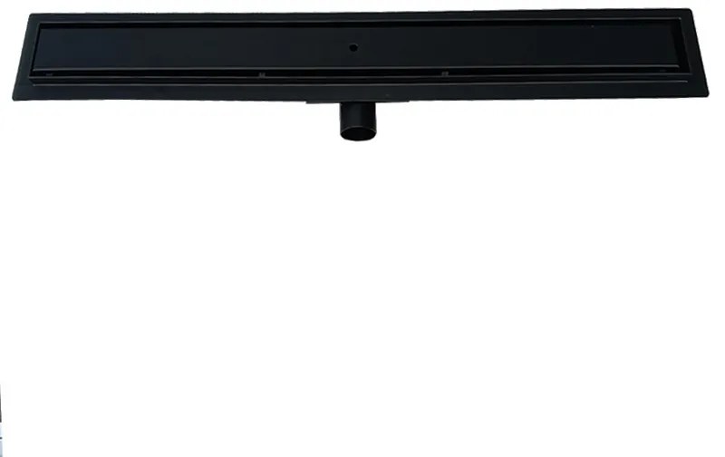 BPS-koupelny Sprchový odtokový žlab 2in1 DL01 FIX HYD-2696 80 cm, černý