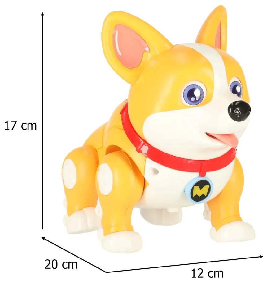 Creative Corner Pes pes interaktivní robot Corgi svítící uši hudba