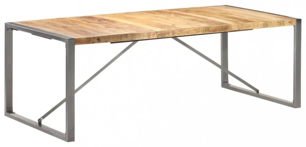 Jídelní stůl hnědá / šedá Dekorhome 140x70x75 cm