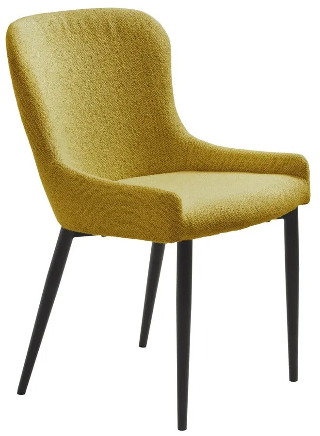 Žlutá jídelní židle Ontario – Unique Furniture