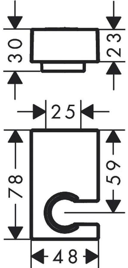 HANSGROHE Hansgrohe, držák sprchy Porter E, leštěný vzhled zlata, HAN-28387990