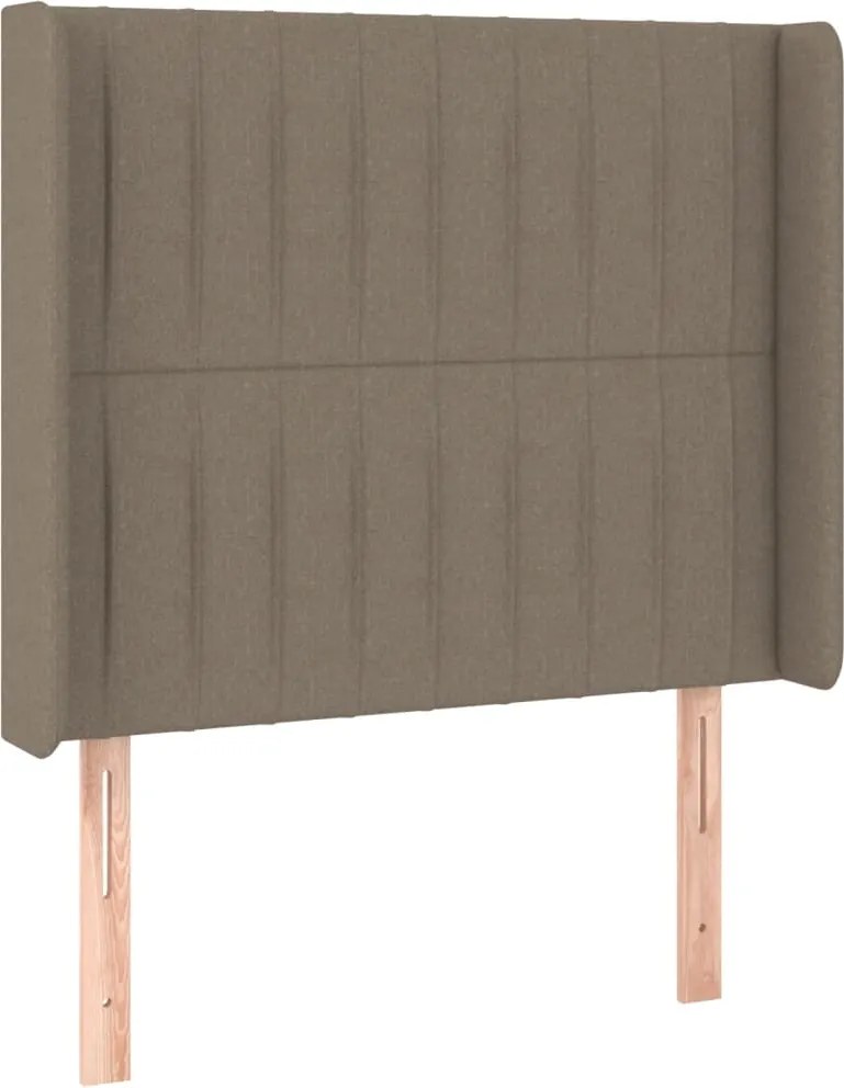Box spring postel s matrací a LED taupe 80 x 200 cm textil 3138993