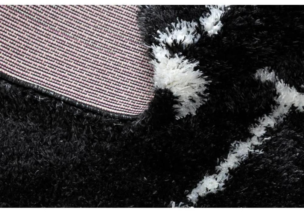 Kusový koberec shaggy Flan antracitový 180x270cm