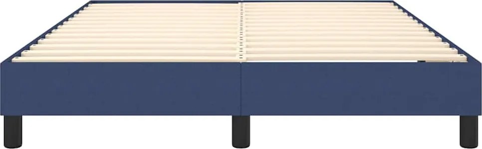 Rám postele s boxspringem modrý 140 x 190 cm textil 3120514
