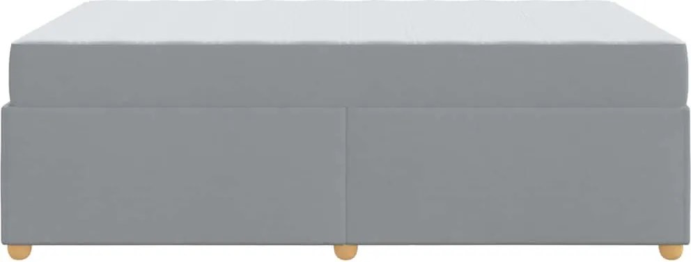 Rám postele s matrací Světle šedá 120 x 200 cm textil 3399349