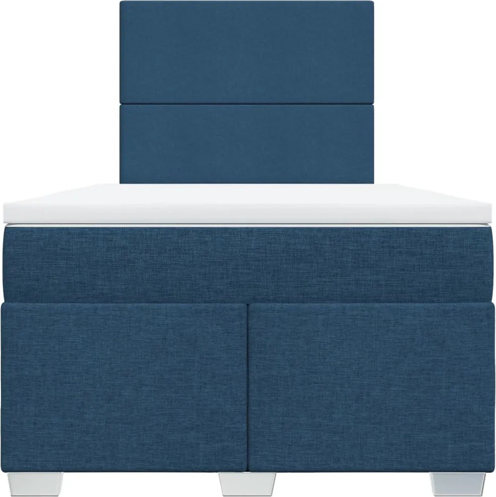 Box spring postel s matrací černá 120x190 cm textil 3290426
