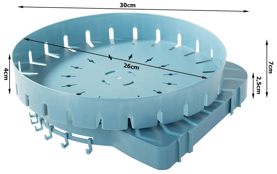 Verk Group Koupelnová otočná police kuchyňský organizér