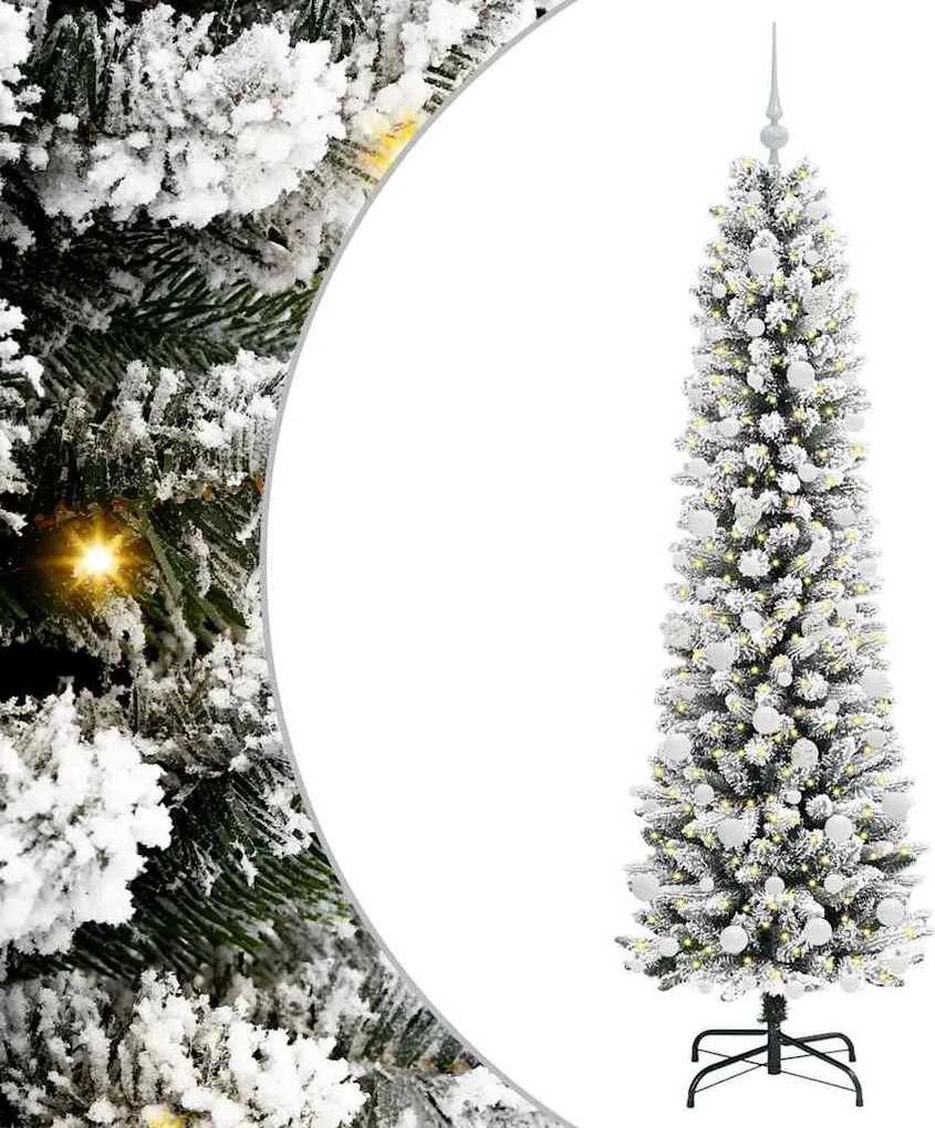 Umělý vánoční stromeček Bílá 180 cm PVC, kov a plast 3396108