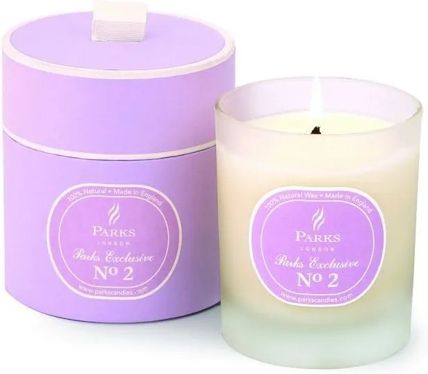 Svíčka s vůní bergamotu, mandarinky, růže a jasmínu Parks Candles London Exclusive, 50 hodin hoření