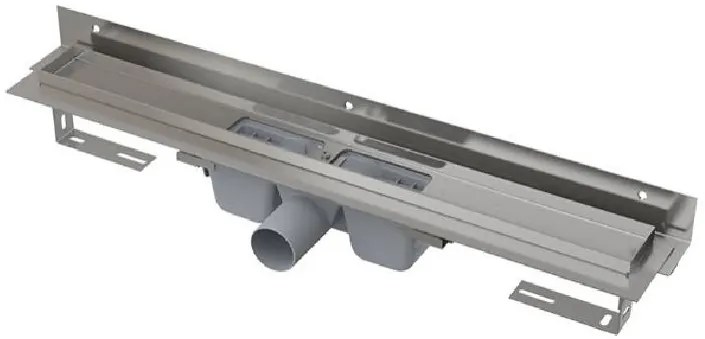 Alca - Sprchový žlab Flexible 115 cm, s nastavitelným límcem ke stěně, nerez APZ4-1150