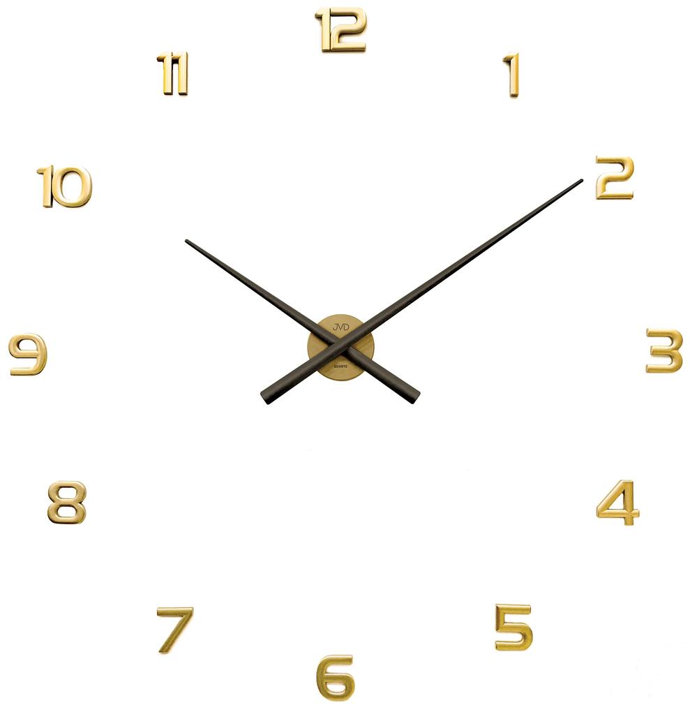 JVD Zlaté designové nástěnné nalepovací hodiny JVD HT465.2