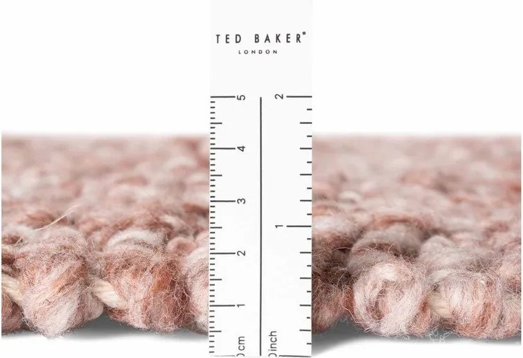 Starorůžový ručně tkaný běhoun z materiálu bouclé 80x200 cm Notting Hill Portobello – Ted Baker