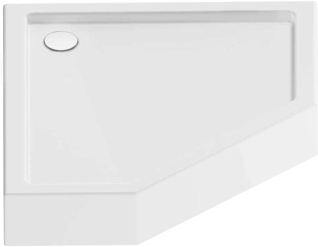New Trendy New Azura pětiúhelníková sprchová vanička 100x80 cm bílá B-0416