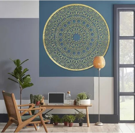Luxusní dřevěná mandala na zeď | dekorace pro moderní interiér | SENTOP PR0342