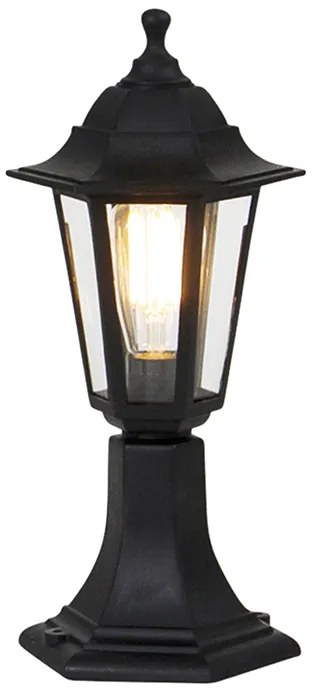 Klasická venkovní stojací lampa černá 42,2 cm IP44 - New Haven